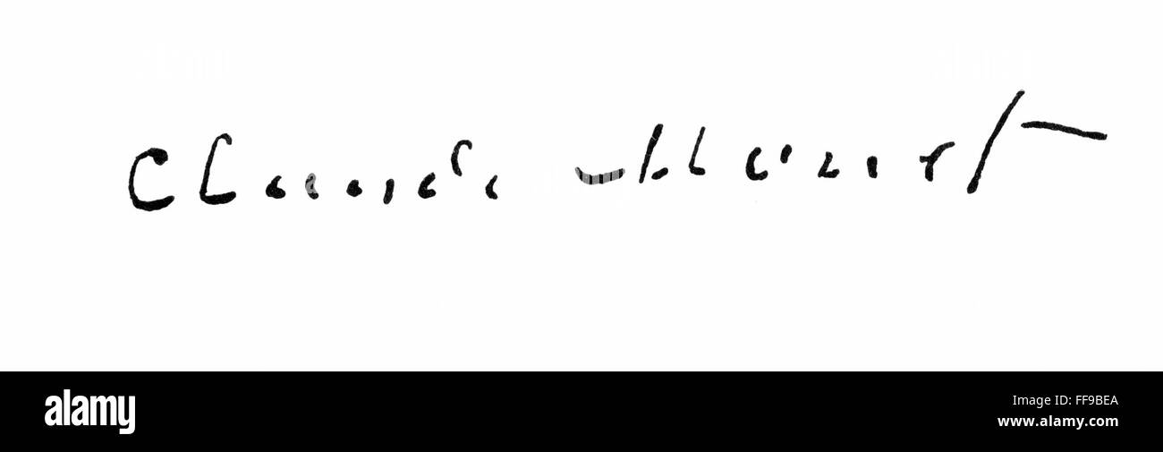 CLAUDE MONET (1840-1926). /nFrench painter. Autograph signature Stock ...