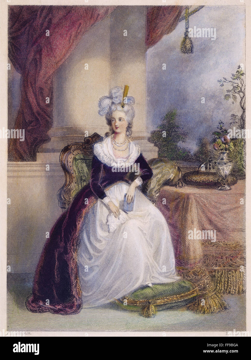 MARIE ANTOINETTE (1755-1793). /nQueen of Louis XVI of France. Steel ...