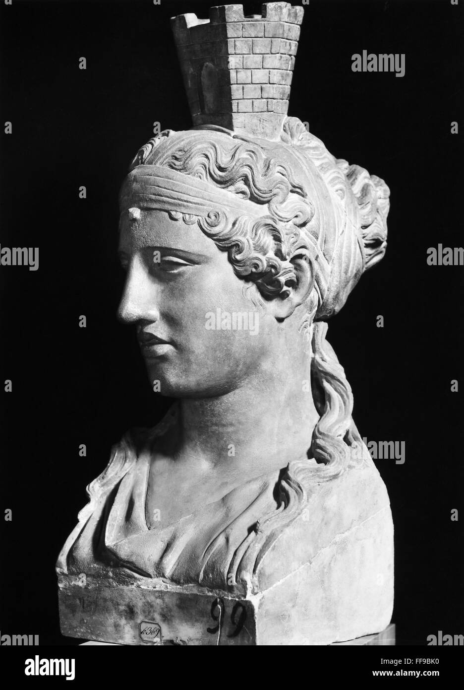 MYTHOLOGY: CYBELE. /nAntique Roman sculpture Stock Photo - Alamy