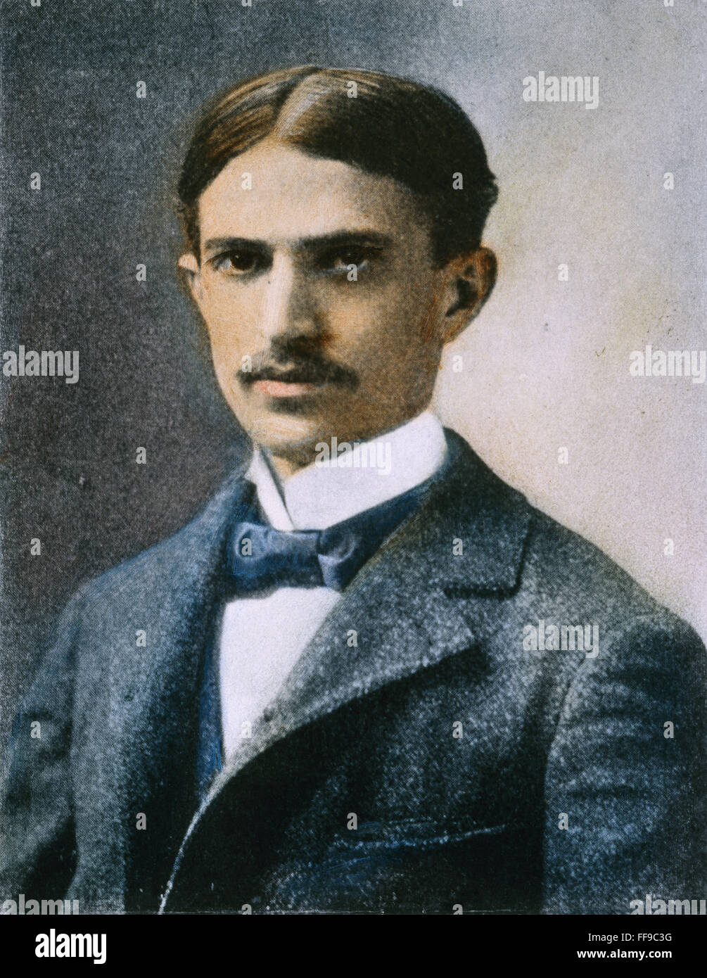 STEPHEN CRANE (1871-1900). /nAmerican author: oil over a photograpn, n ...