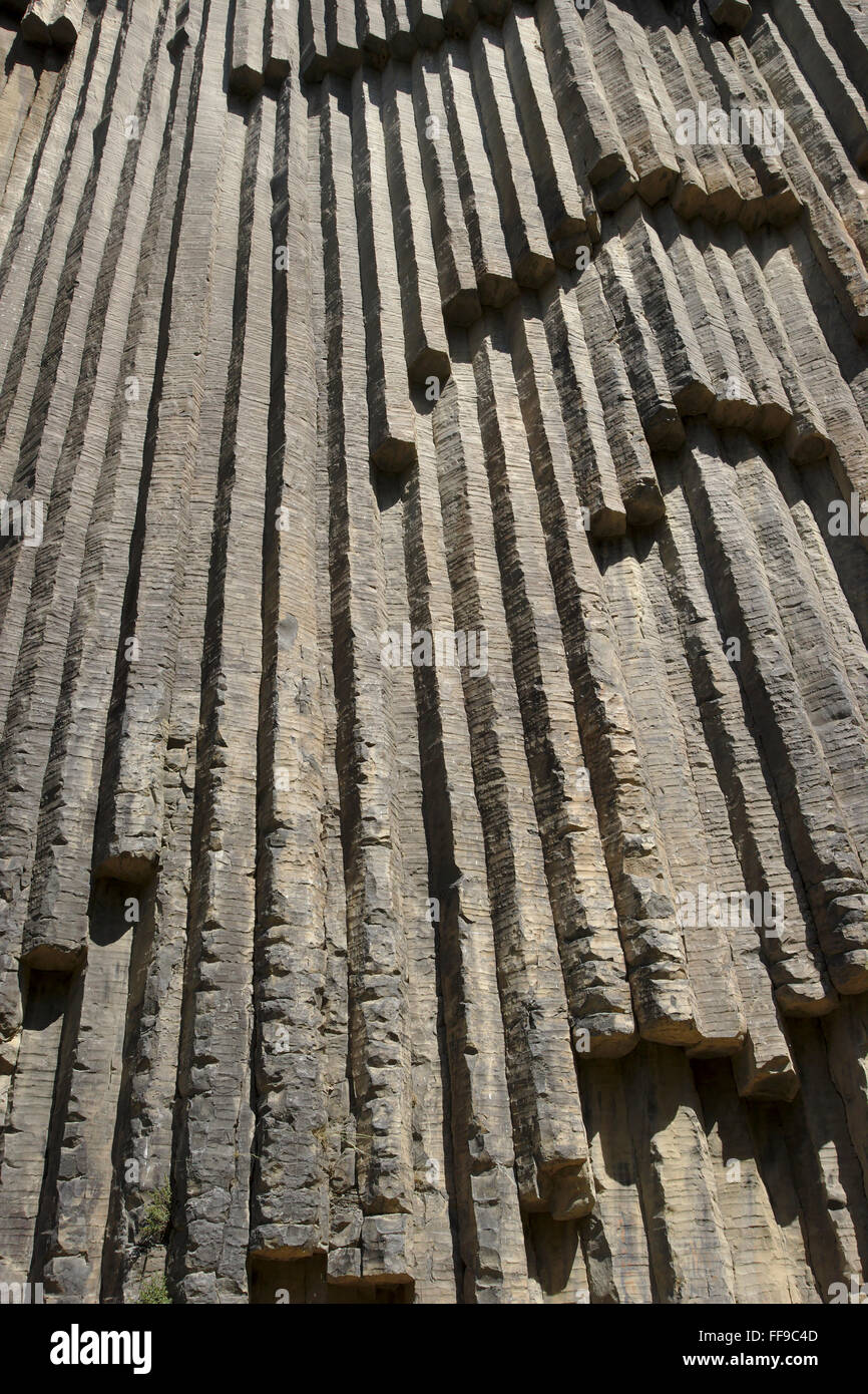 Basalt columns "Symphony of Stones" in Garnia, Armenia, Caucasus Stock ...