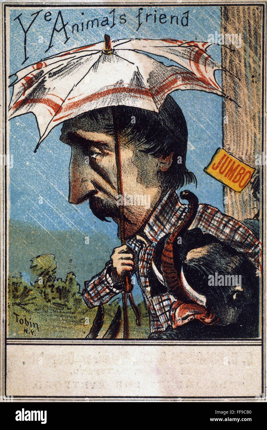 HENRY BERGH (1811-1888). /nAmerican reformer. Caricatured on a merchant ...