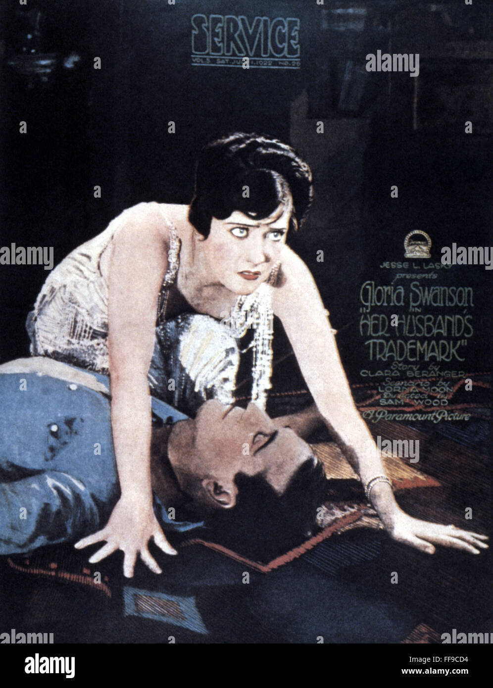 GLORIA SWANSON, 1922, /non the cover of a motion picture promotional ...