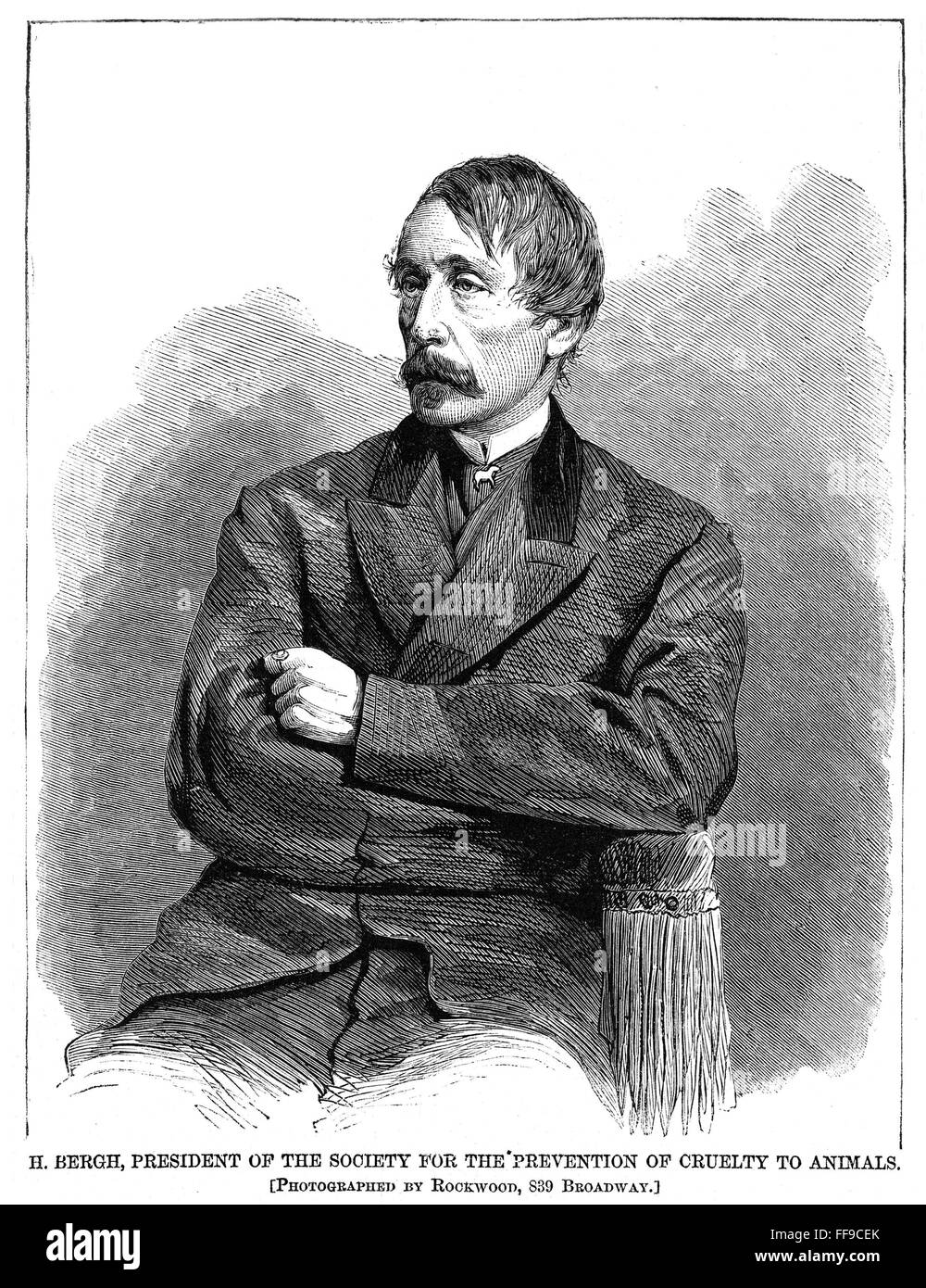 HENRY BERGH (1811-1888). /nAmerican philanthropist; founder of the A.S ...