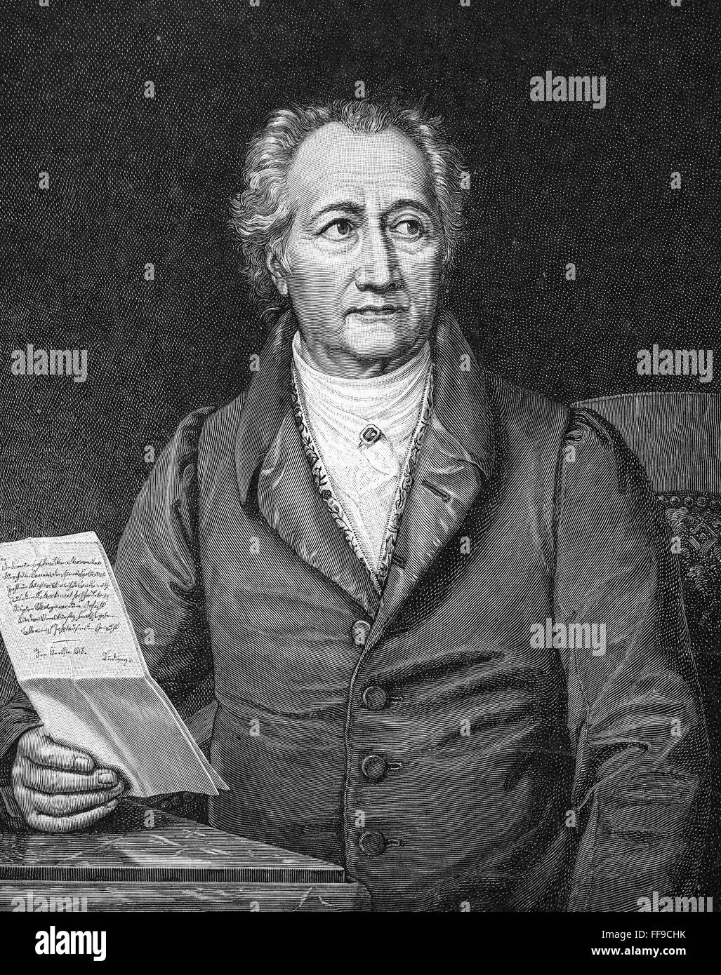 JOHANN GOETHE (1749-1832). /nJohann Wolfgang von Goethe. German poet ...