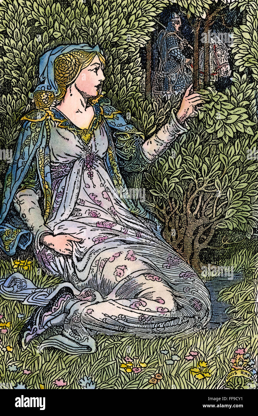 LA BELLE ISAULT, 1923. /nIllustration by Louis Rhead (1857-1926) for ...