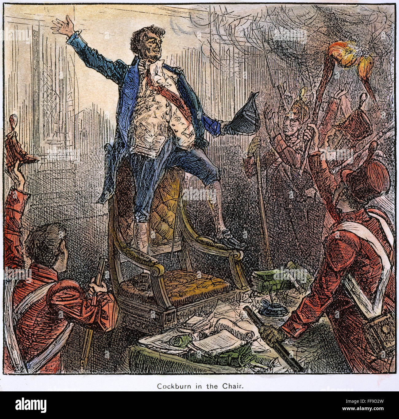 BURNING OF WASHINGTON. /nBritish Admiral Sir George Cockburn (1772-1853 ...