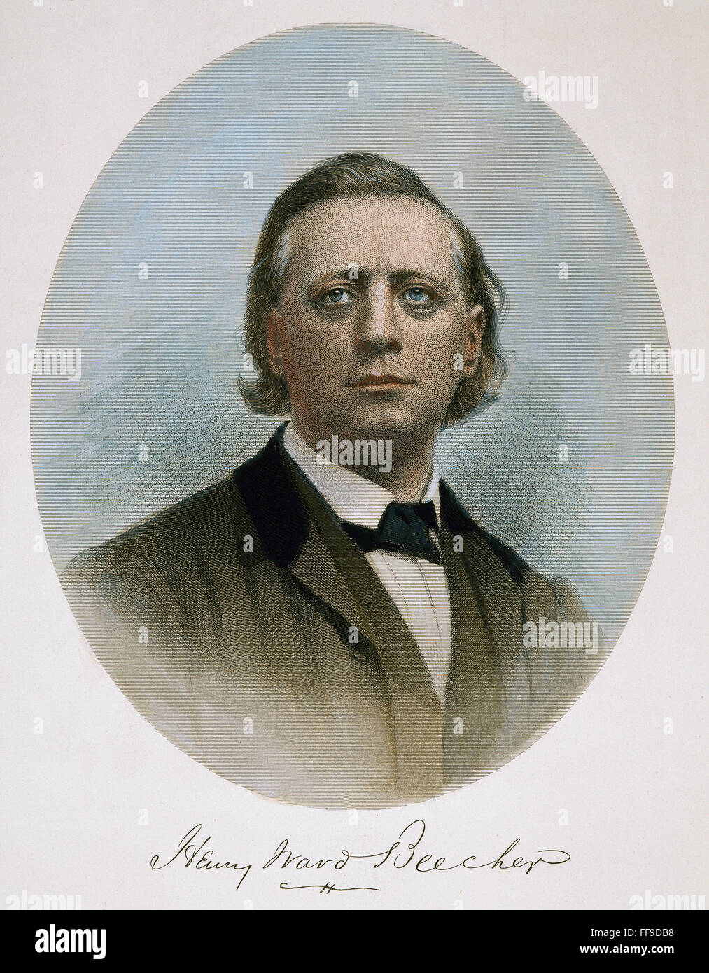 HENRY WARD BEECHER /n(1813-1887). American clergyman. At age 50. Steel ...