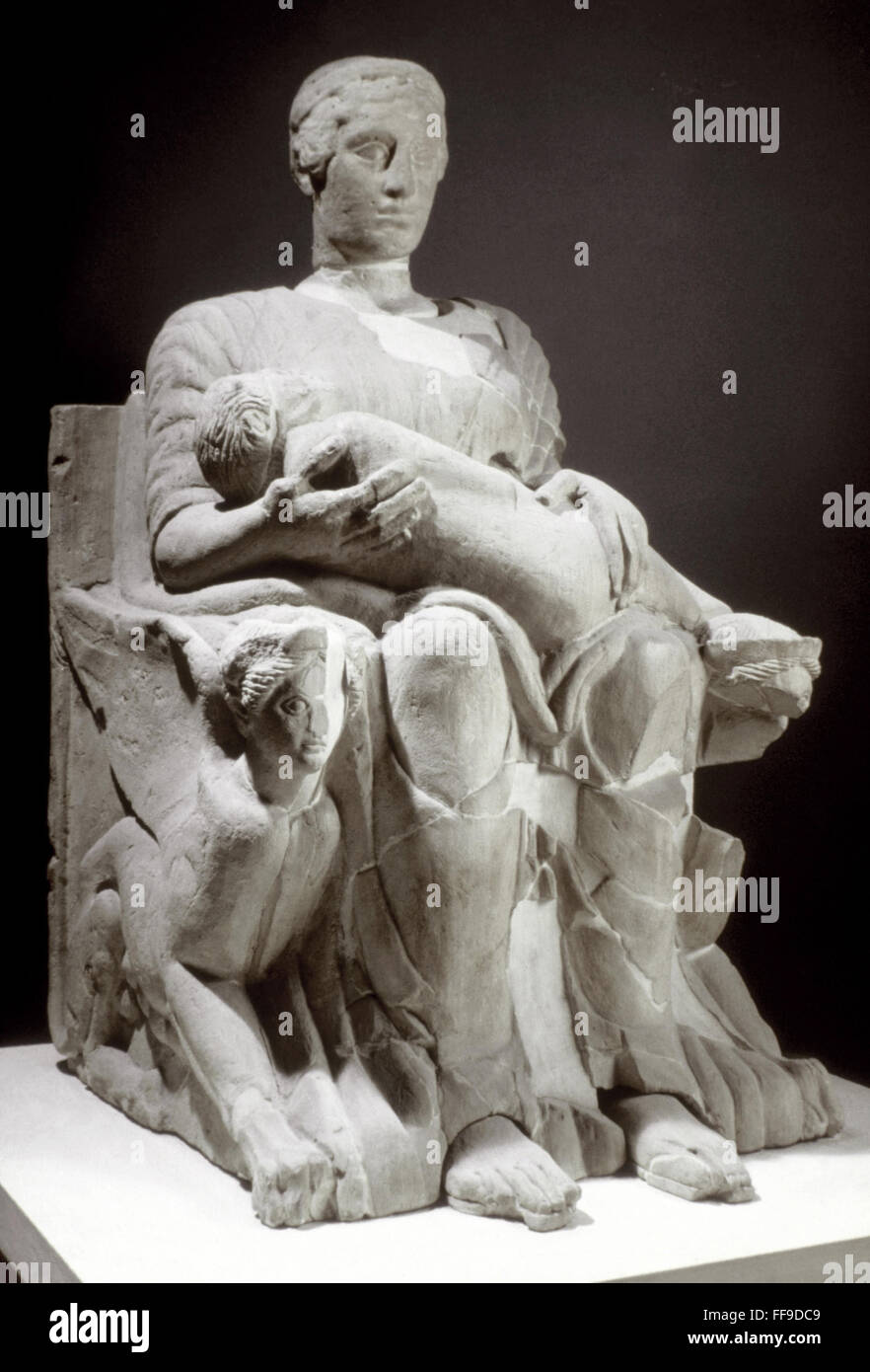 ETRUSCAN ART: MATER MATUTA. /nCinerary statue (Mater Matuta) from ...