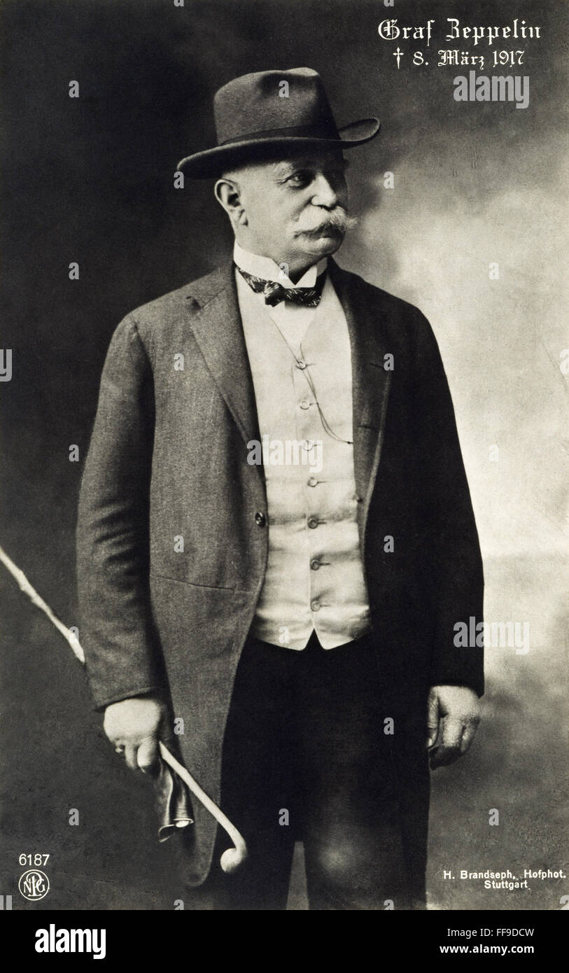 FERDINAND von ZEPPELIN /n(1838-1917). German soldier, aeronaut and ...