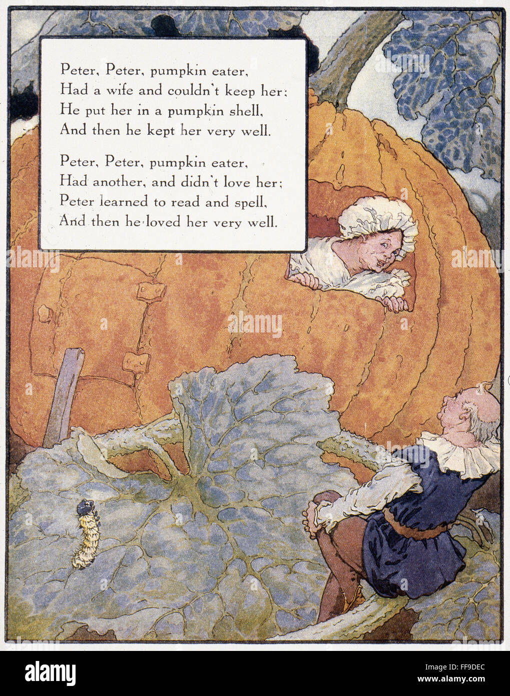 PETER PUMPKIN EATER. /nIllustration by Frederick Richardson for a 1915 ...