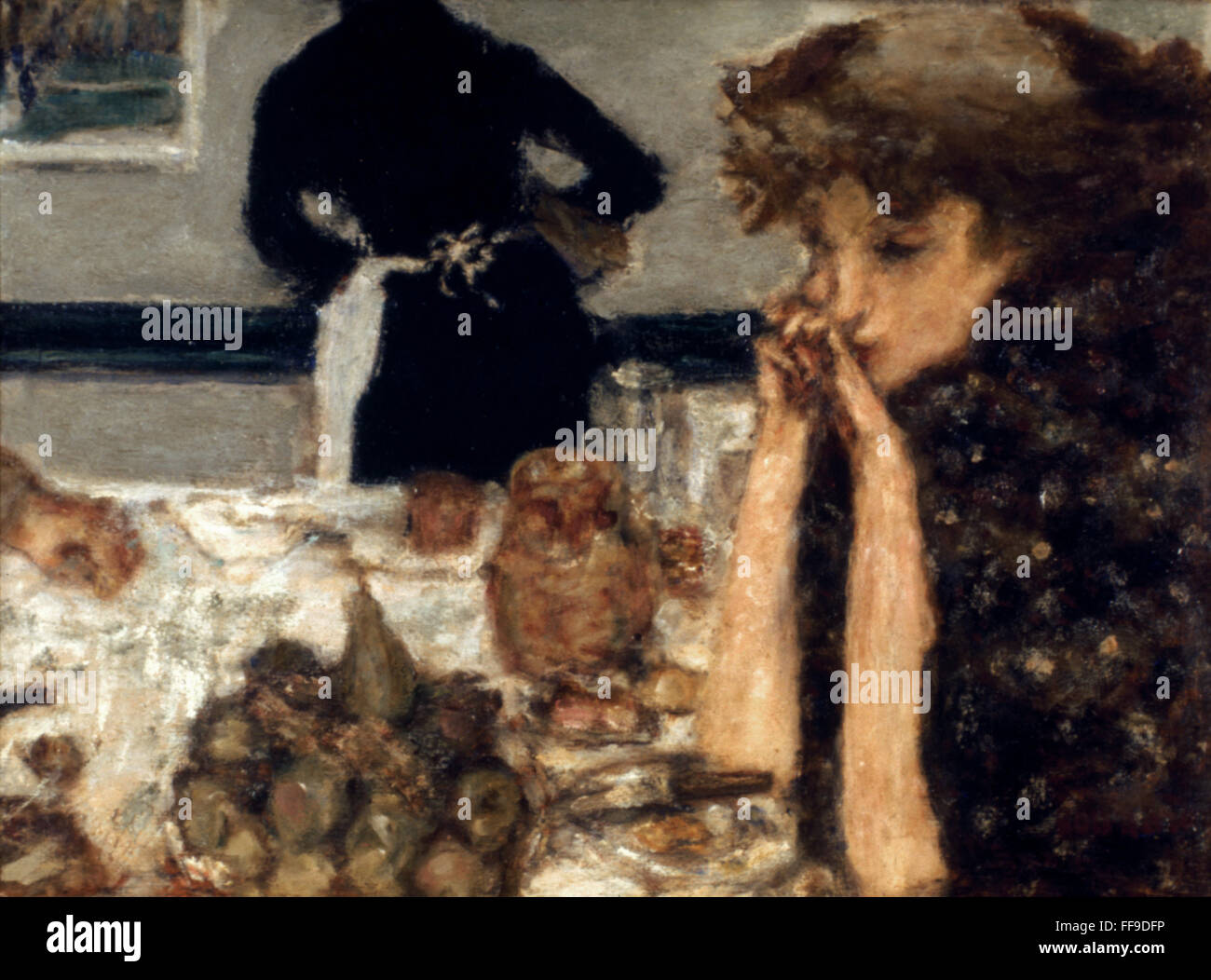 BONNARD: BREAKFAST, c1899. /nMisia Natanson at Breakfast. Oil on wood ...