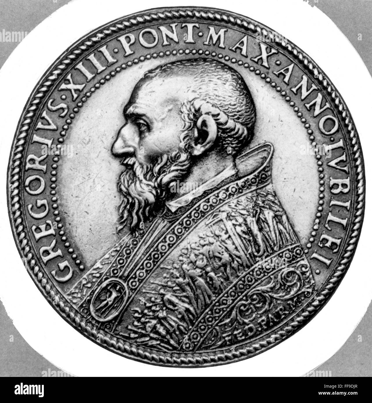POPE GREGORY XIII /n(1502-1585). Pope, 1572-1585. Contemporary papal ...