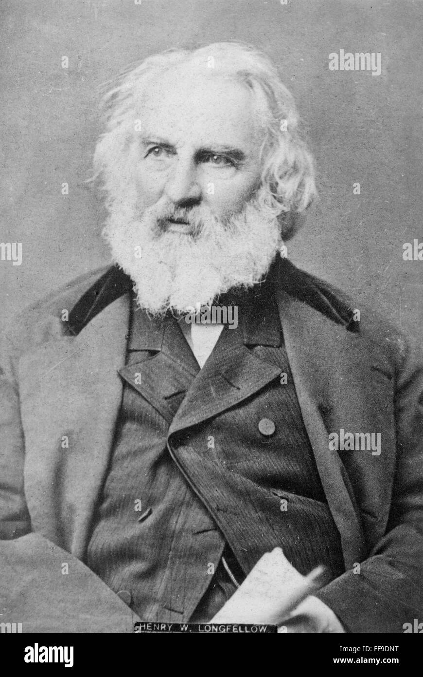 HENRY WADSWORTH LONGFELLOW /n(1807-1882). American poet. Cabinet ...
