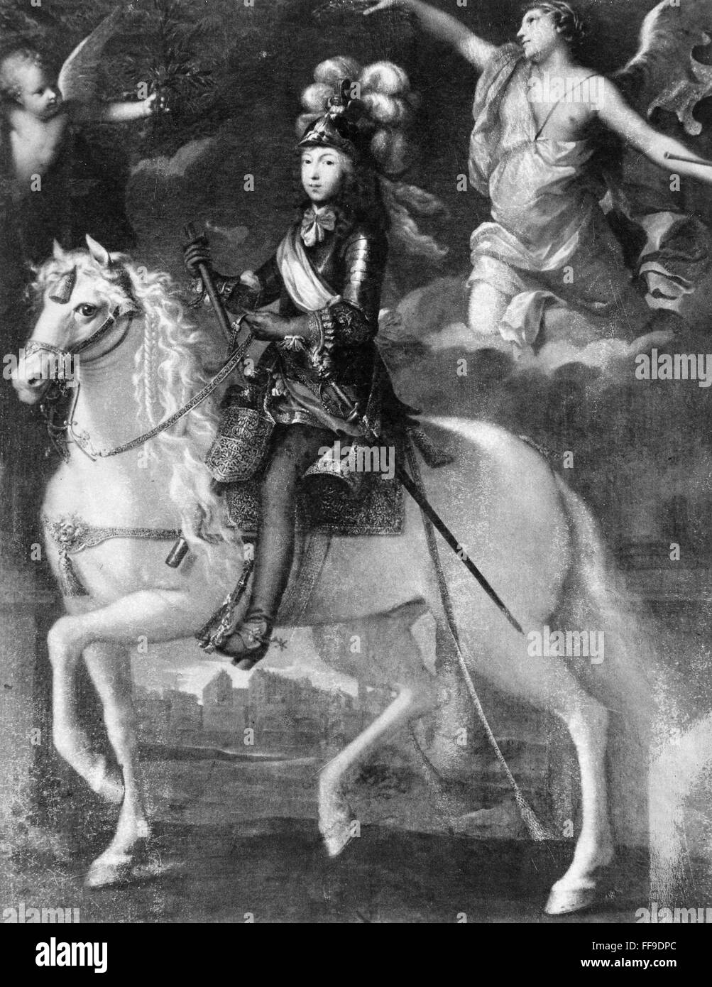 King on horse painting sword hi-res stock photography and images - Alamy
