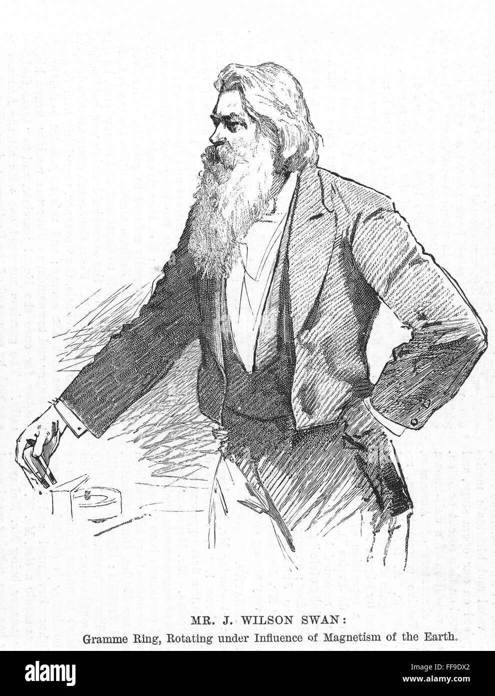 SIR JOSEPH WILSON SWAN/n(1828-1914). English chemist and electrician ...