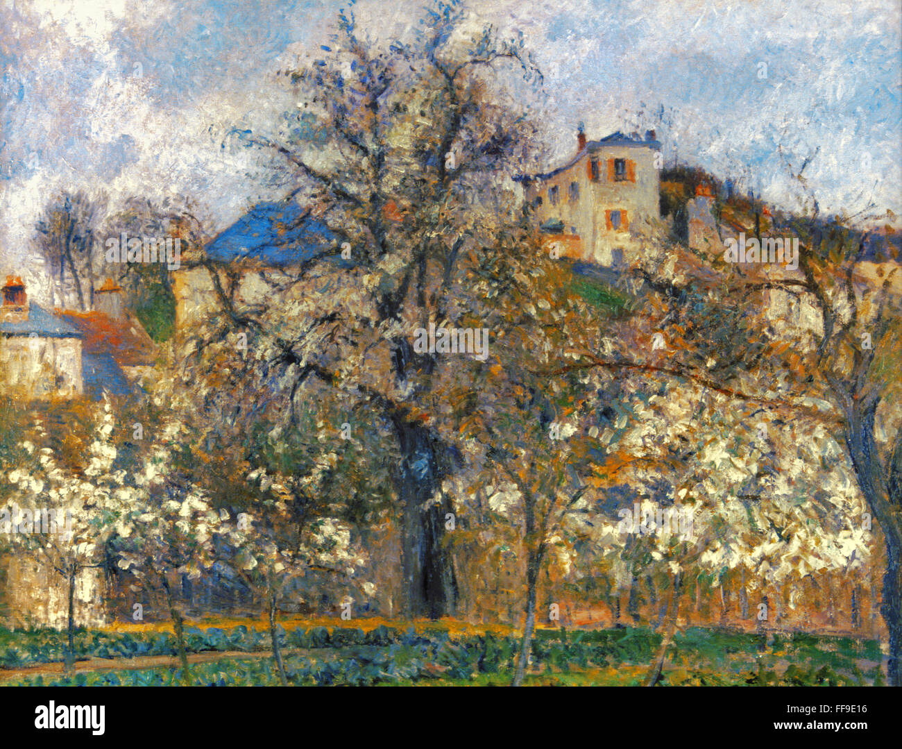 PISSARRO: GARDEN, 1877. /nCamille Pissarro: Kitchen-/nGarden and Trees ...