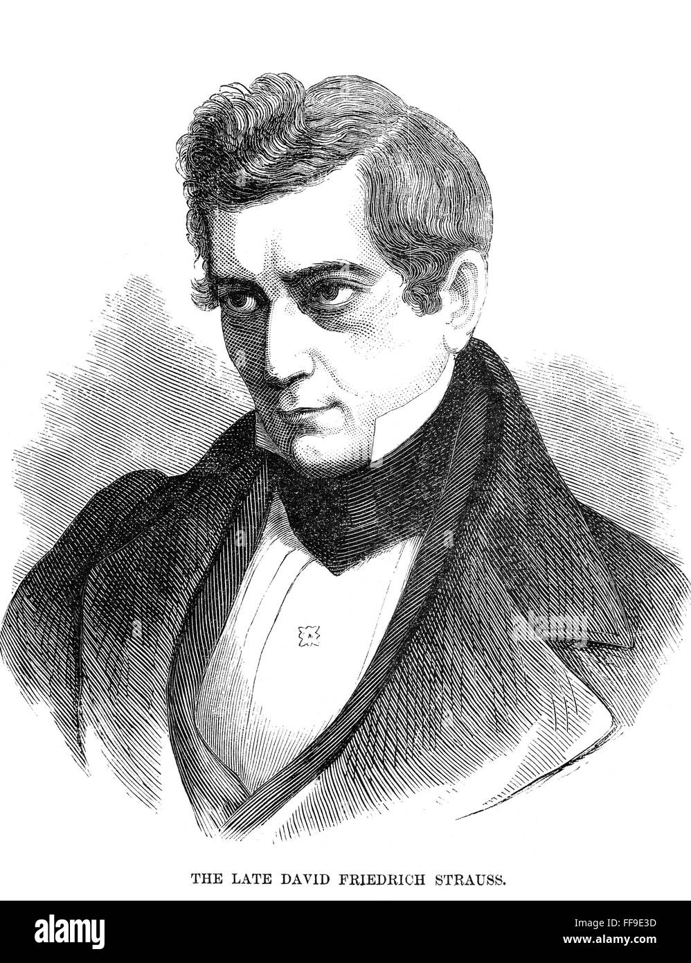 DAVID STRAUSS (1808-1874). /nDavid Friedrich Strauss. German theologian ...