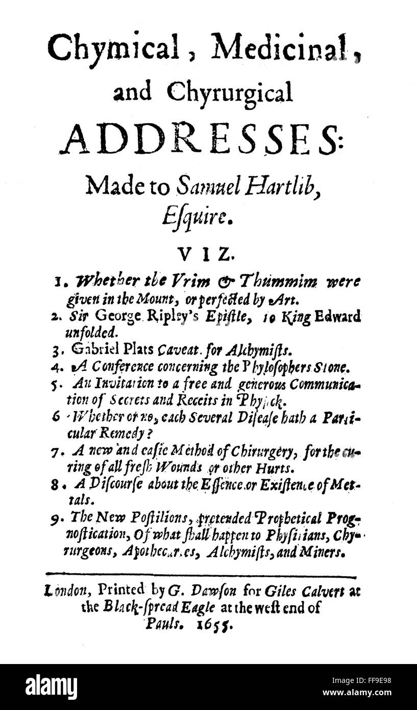 ROBERT BOYLE (1627-1691). /nEnglish chemist and physicist. Title page ...