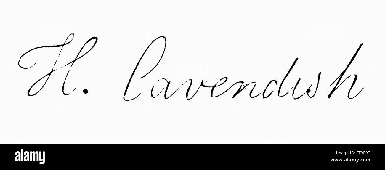 HENRY CAVENDISH (1731-1810). /nEnglish chemist and physicist. Autograph ...