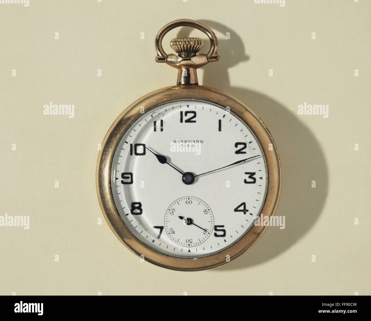 RAILROAD WATCH. /nAmerican railroad conductor's pocket watch, c1910 ...