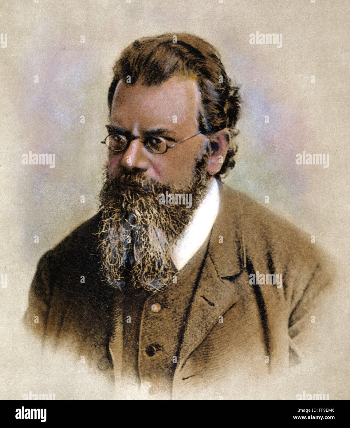 LUDWIG BOLTZMANN /n(1844-1906). Austrian physicist. Oil over a ...