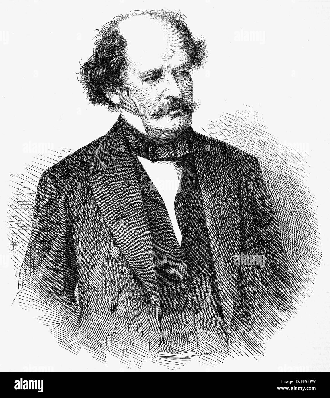 MATTHEW FONTAINE MAURY /n(1806-1873). American naval officer and oceanographer. Wood engraving ...