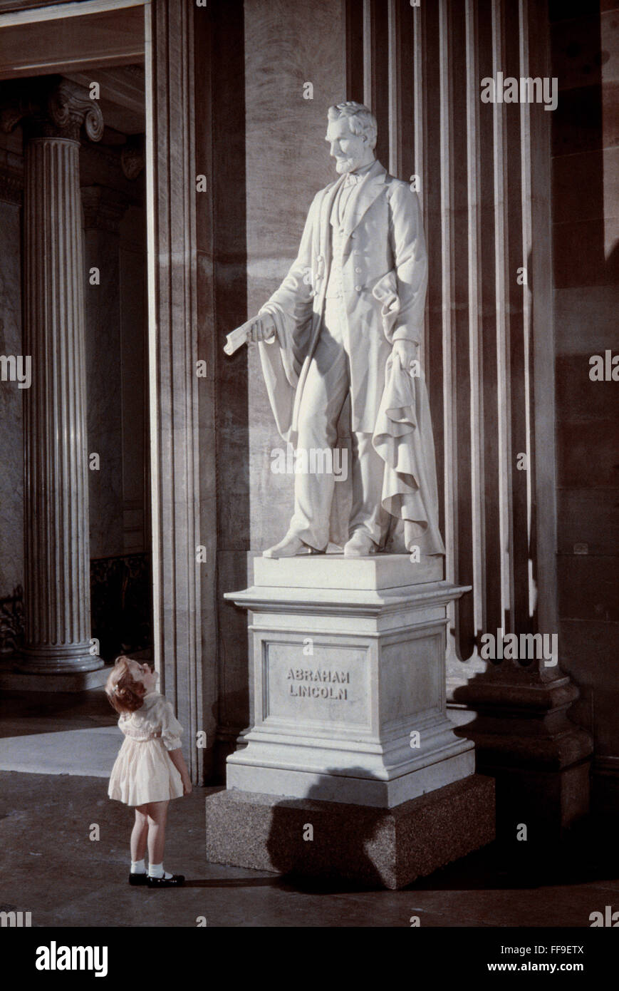 ABRAHAM LINCOLN STATUE. /nBy Vinnie Ream Hoxie in Rotunda of U.S ...