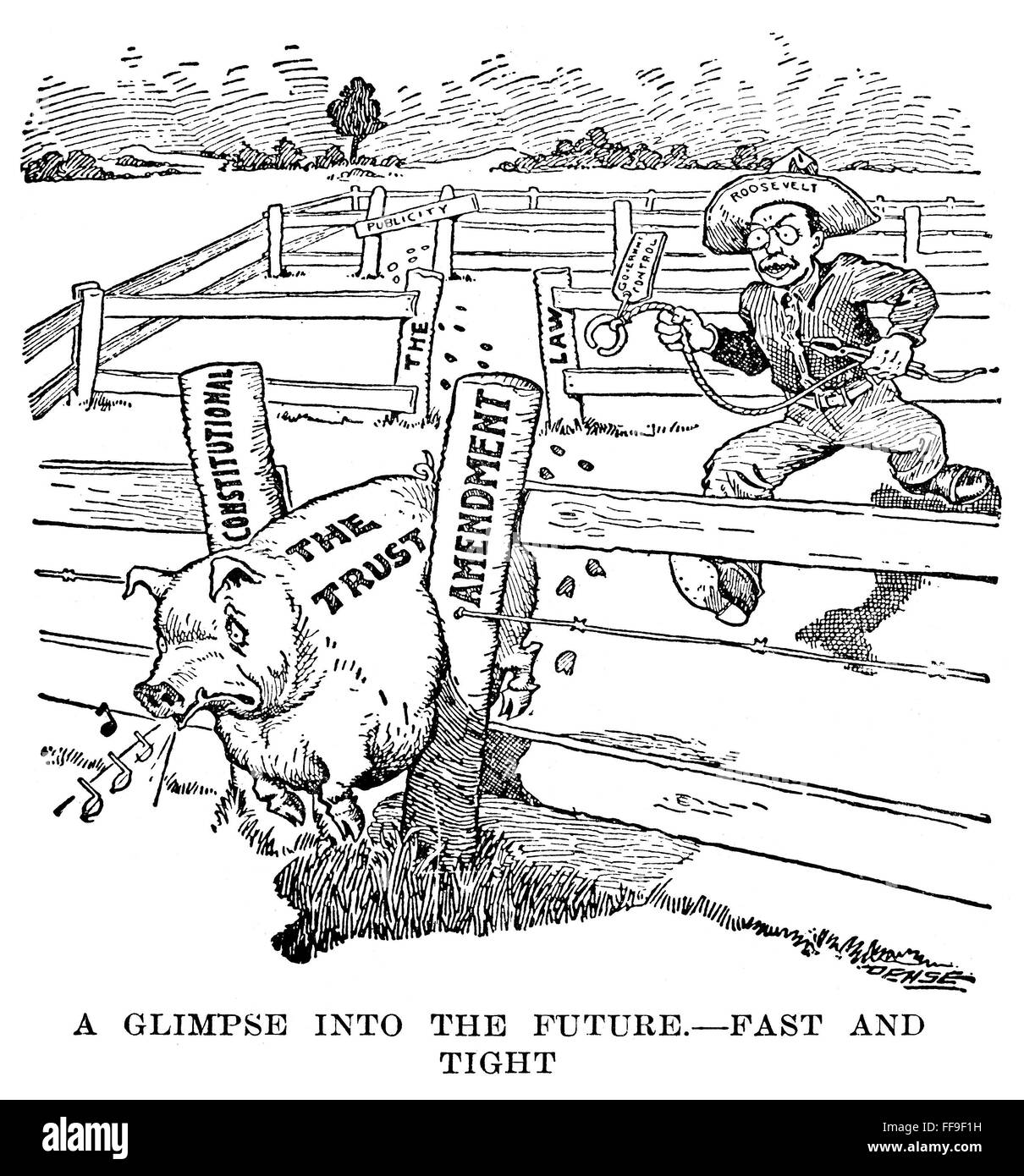 ROOSEVELT CARTOON, c1906. /nCartoon, c1906, from the St. Paul 'Pioneer ...