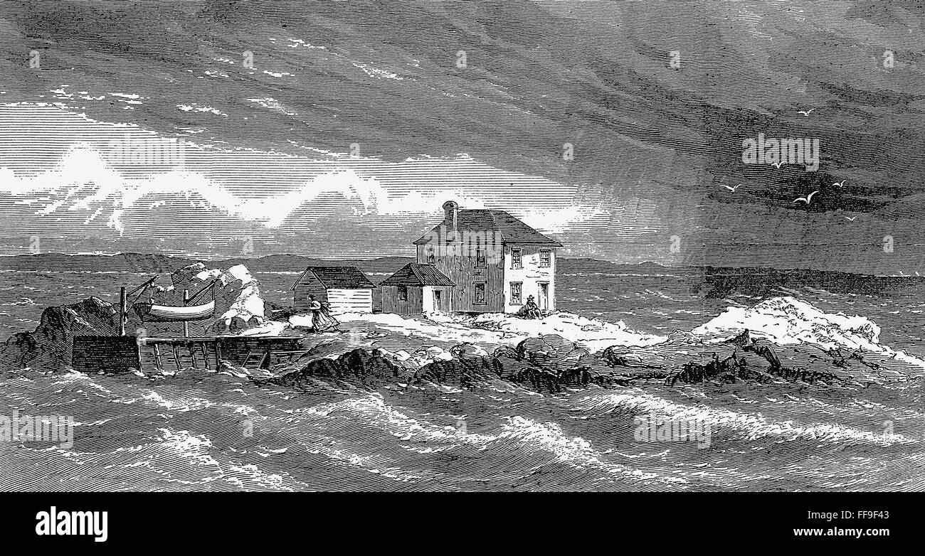 IDA LEWIS (1842-1911). /nAmerican lighthouse keeper. Lime Rock Island ...