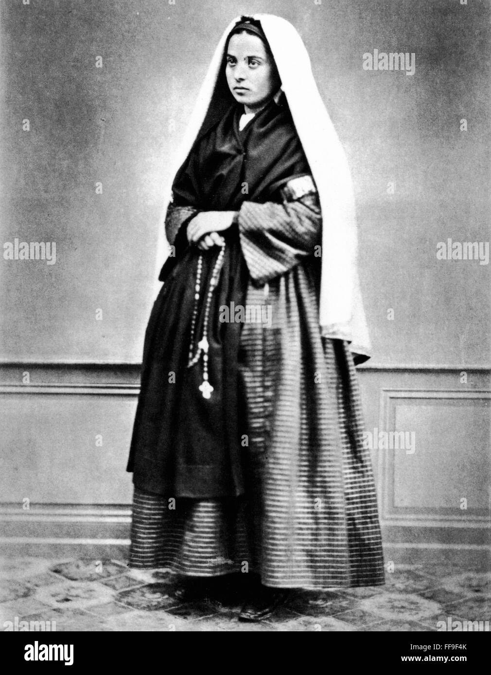 ST. BERNADETTE OF LOURDES /n(1844-1879). NΘe Marie-Bernarde Soubirous ...
