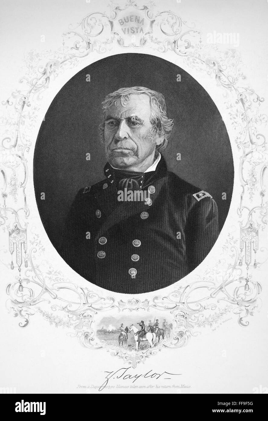 ZACHARY TAYLOR (1784-1850). /nTwelfth President of the United States ...