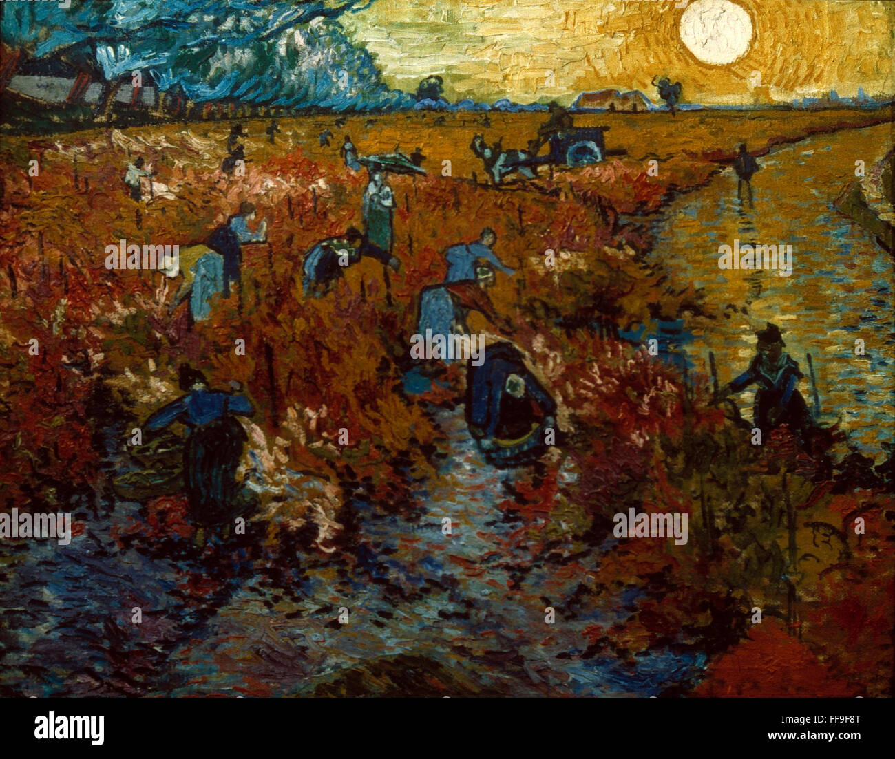 VAN GOGH: RED VINEYARD. /nVincent Van Gogh: The Red Vineyard. Oil on ...