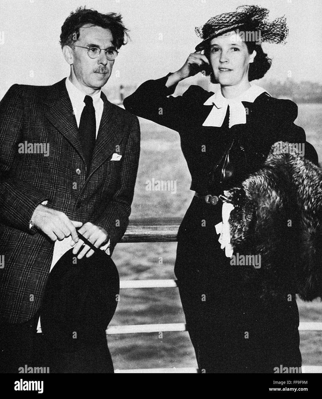 JAMES THURBER (1894-1961). American artist and writer. Photographed ...