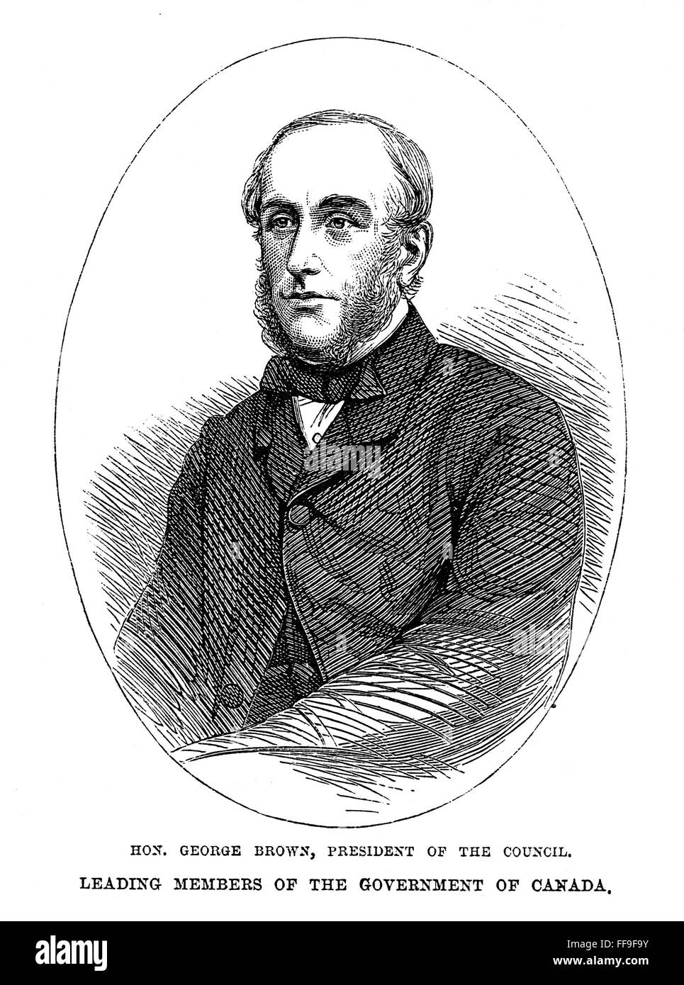 GEORGE BROWN (1818-1880). /nCanadian journalist and politician. Wood ...
