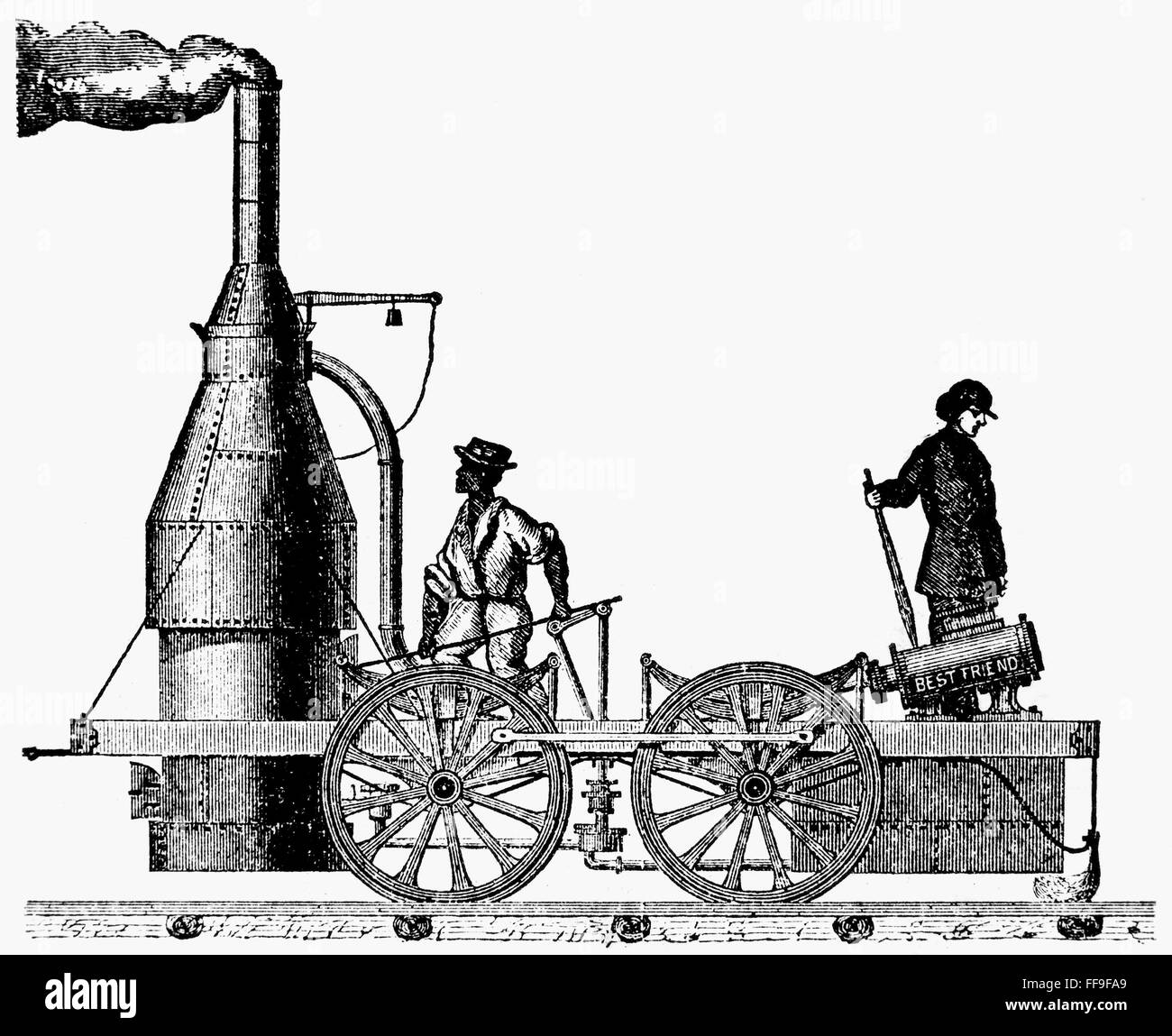 AMERICAN LOCOMOTIVE, 1830. /nThe 'Best Friend of Charleston,' first ...