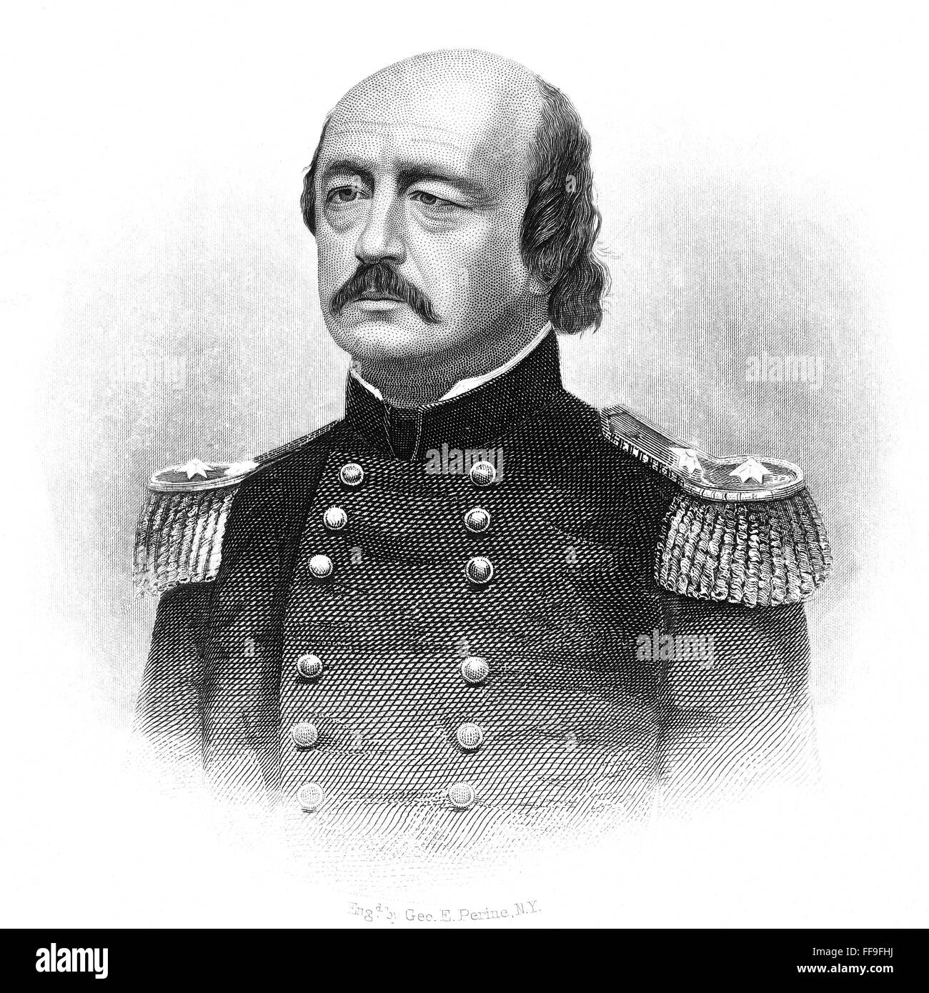 BENJAMIN BUTLER (1818-1893). /nAmerican soldier and politician. Steel ...