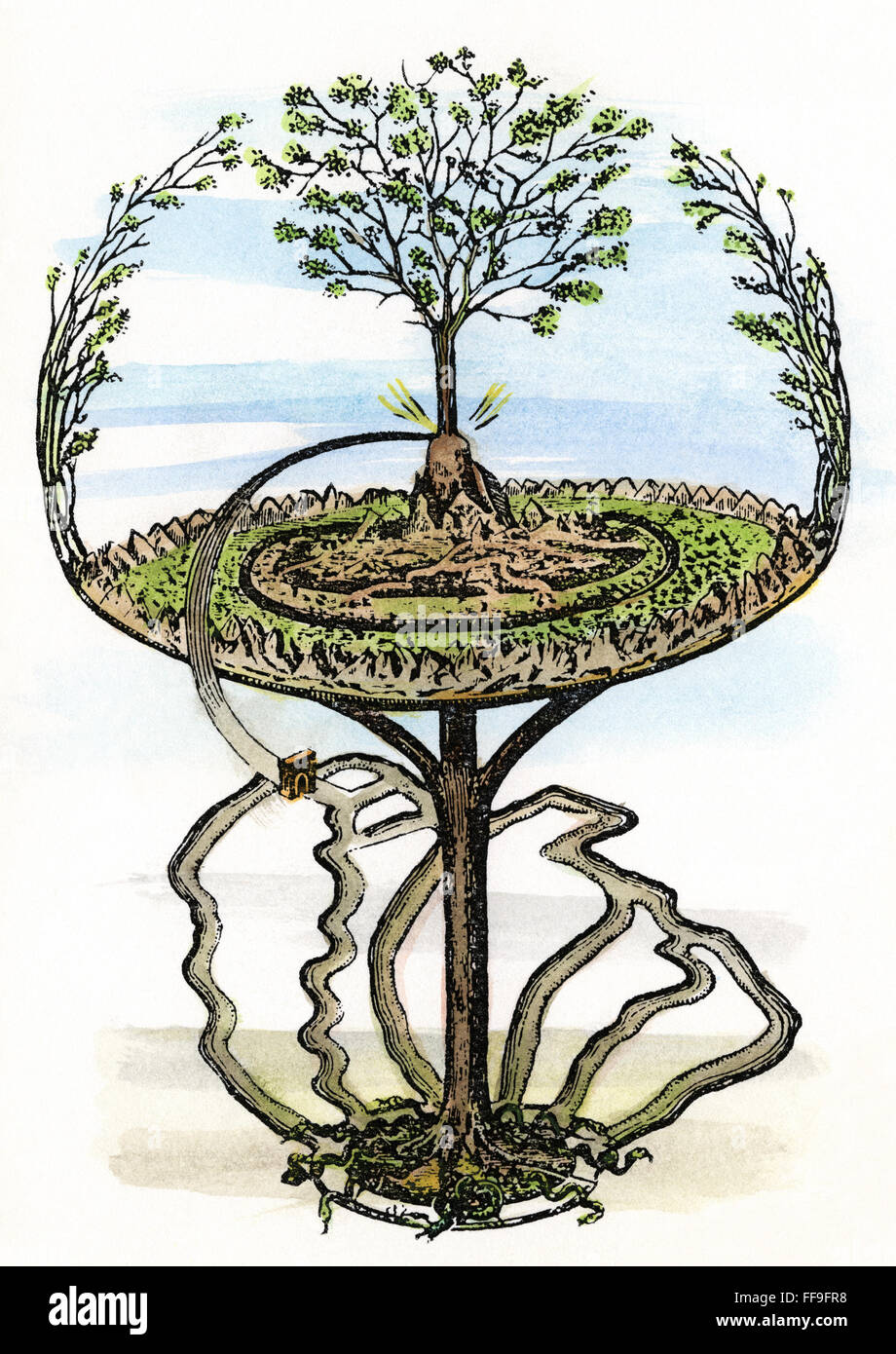 MYTHOLOGY: YGGDRASILL. /nThe evergreen ash tree that overshadows the ...