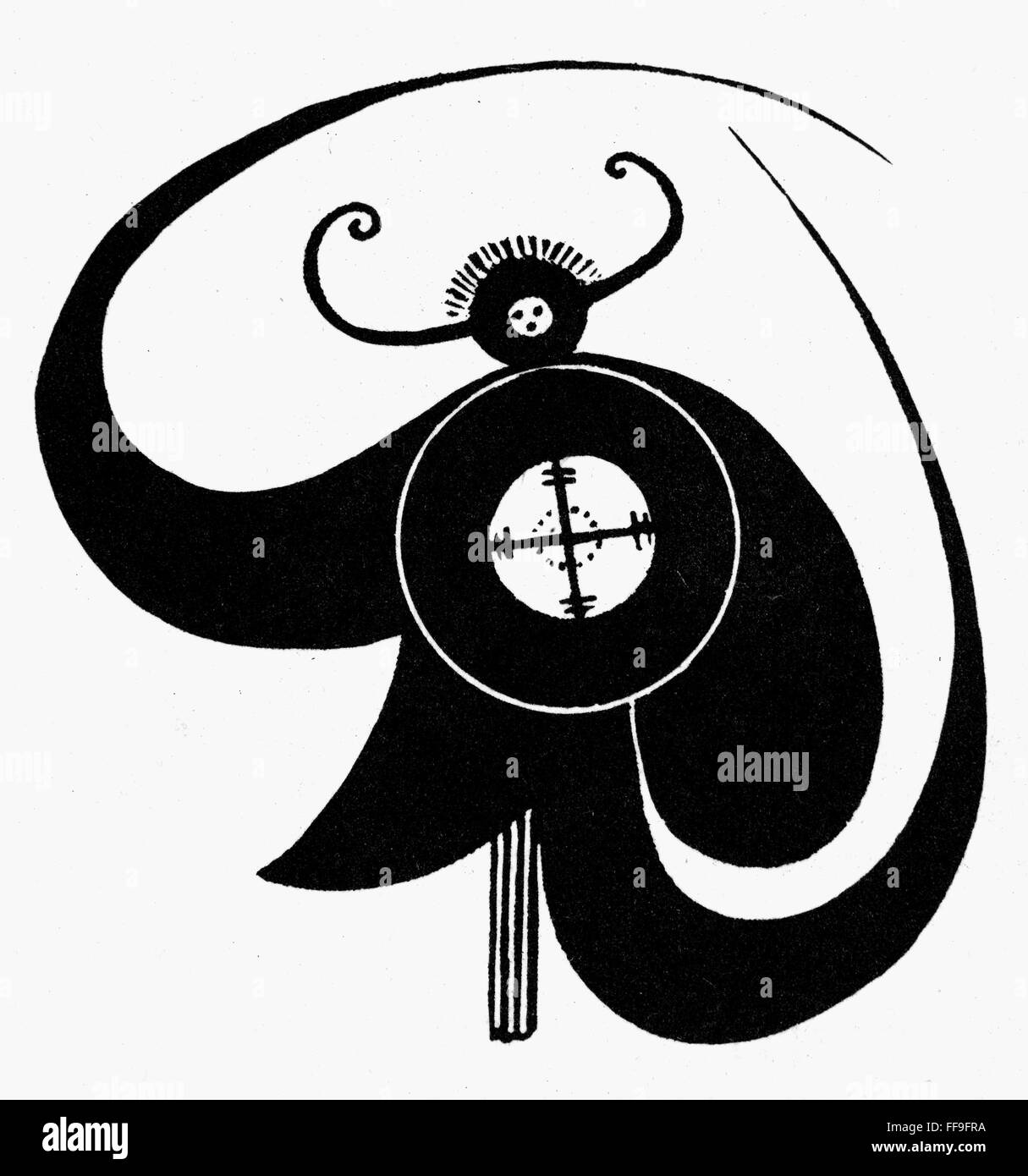 HOPI SKY GOD. /nThe Hopi Native American sky god, Tunwup, depicting the ...