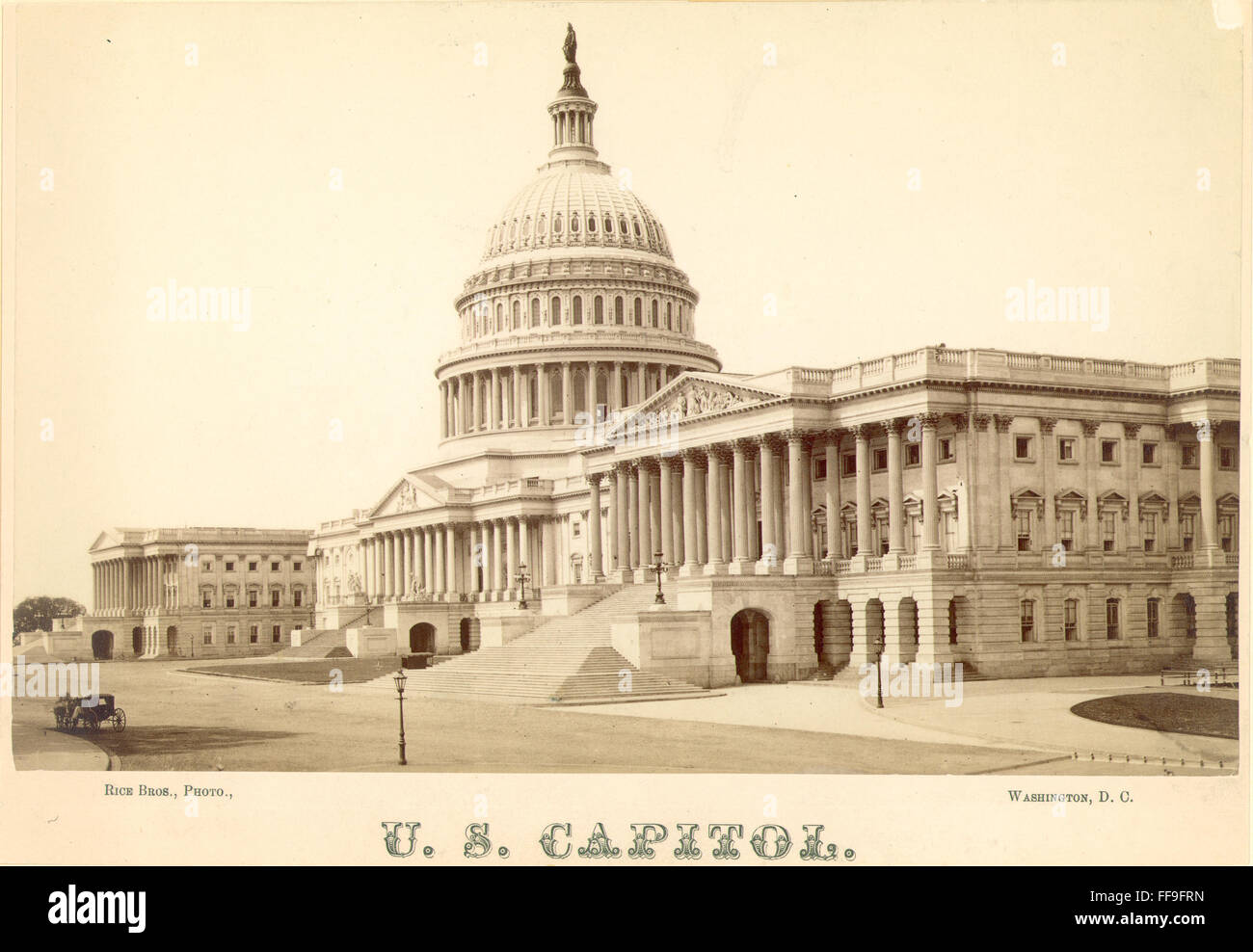 THE CAPITOL, c1880. /nWashington, D.C Stock Photo - Alamy