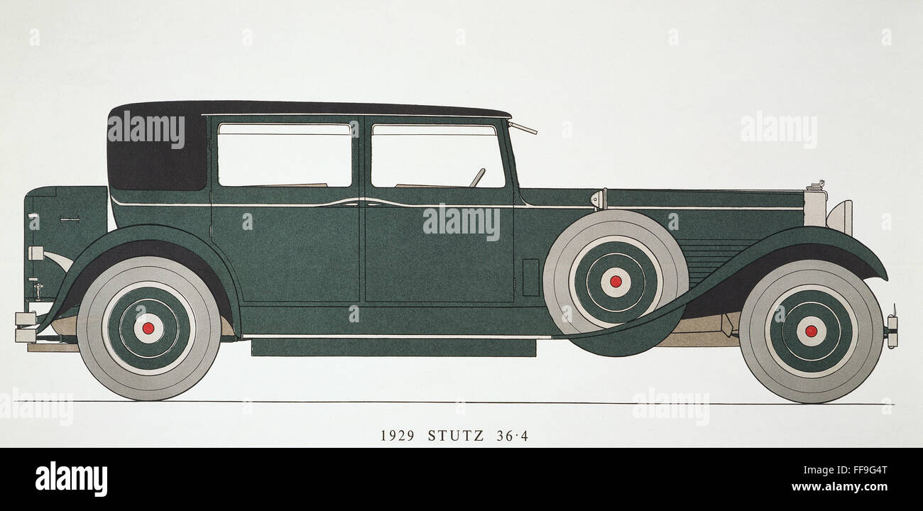 AUTOMOBILE: STUTZ, 1929. /nStutz Weymann-type sports saloon, 36 HP ...