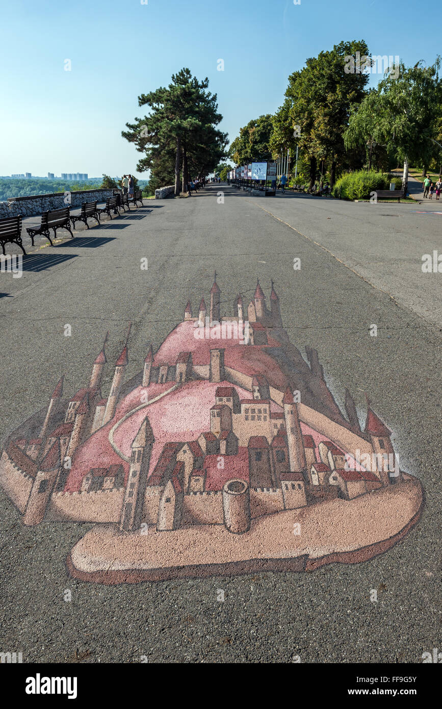 Pavement graffiti hi-res stock photography and images - Alamy