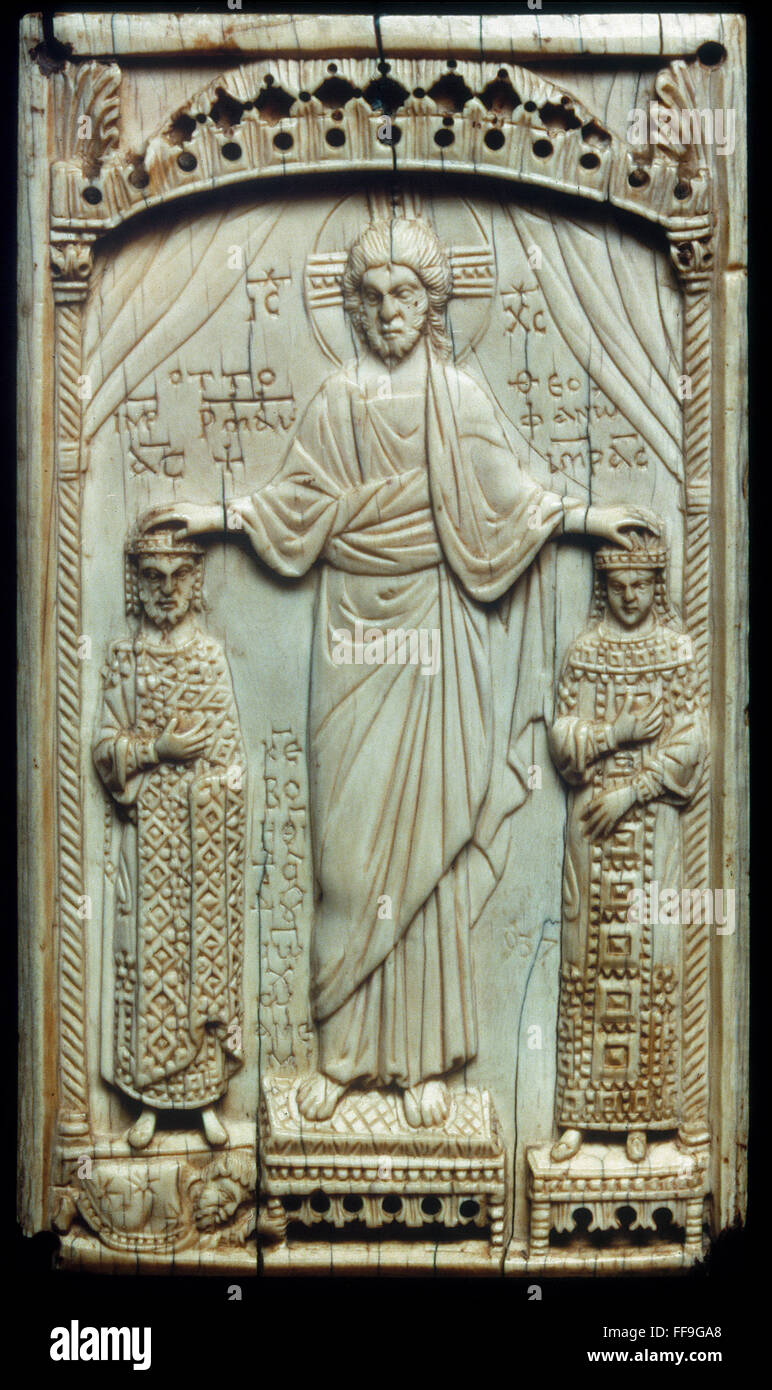 BYZANTINE ART. /nChrist, Holy Roman Emperor Otto II, and Empress ...