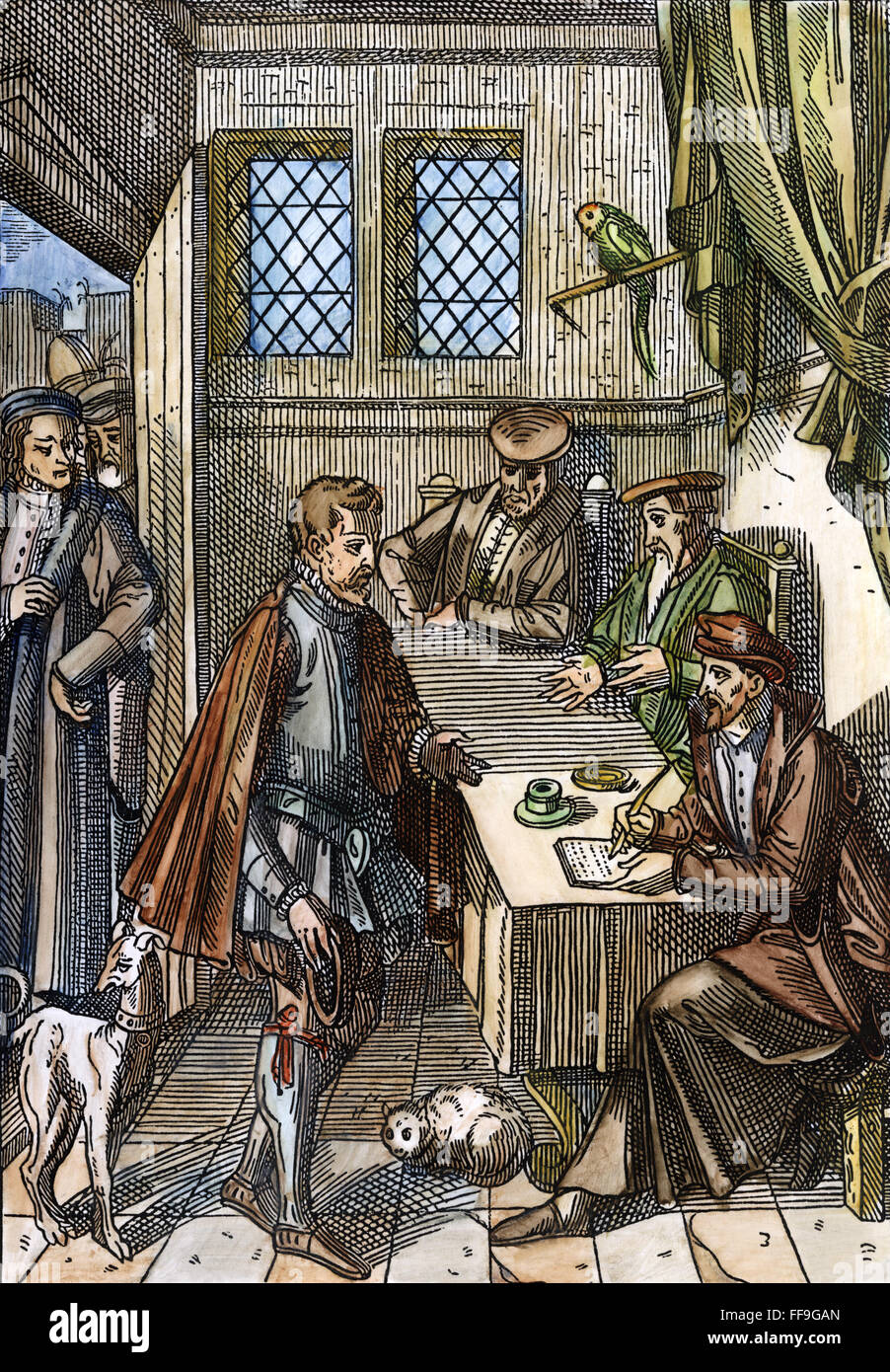 MEDIEVAL KING'S BAILIFF. /nTribunal of the king's Bailiff. Wood ...