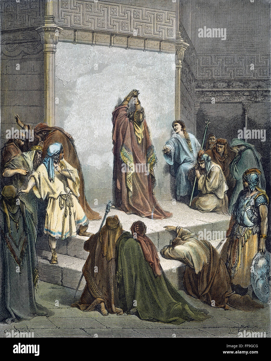 DAVID MOURNING ABSALOM. /nDavid mourning the death of Absalom (II ...