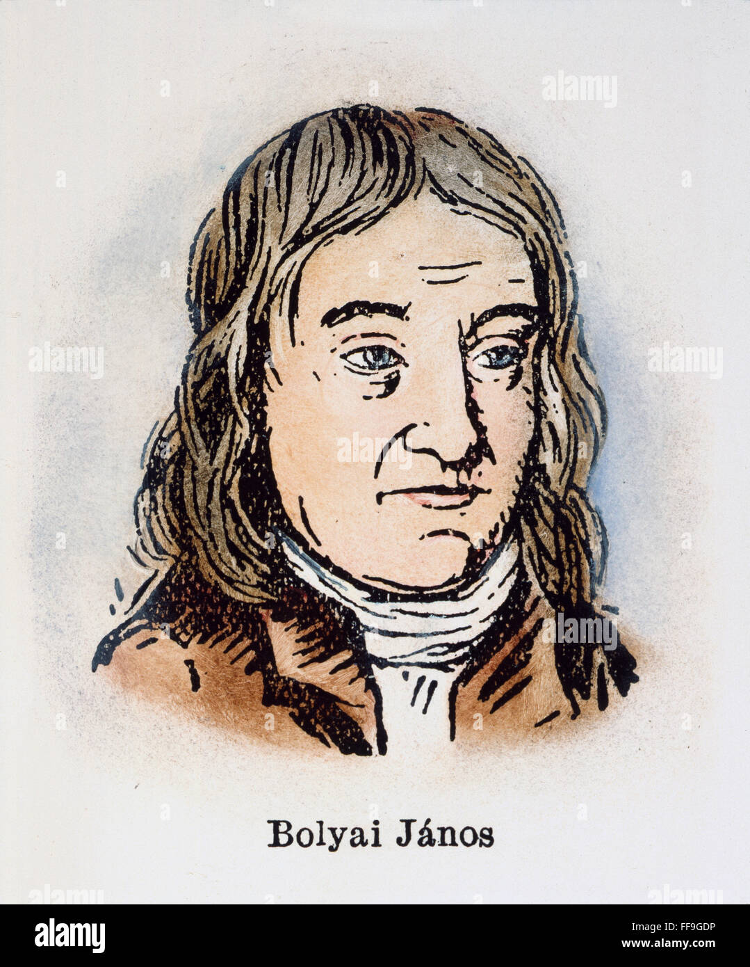 Janos Bolyai 1802 1860 Nhungarian Mathematician Stock Photo Alamy