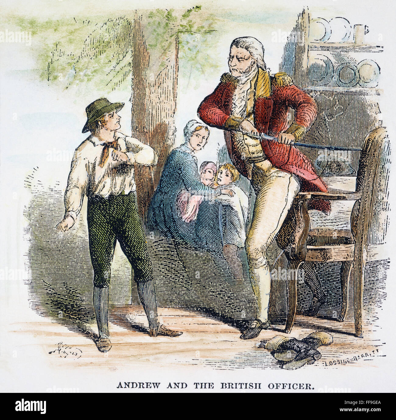YOUNG ANDREW JACKSON /n(1781). 14-year old Andrew Jackson receiving a ...
