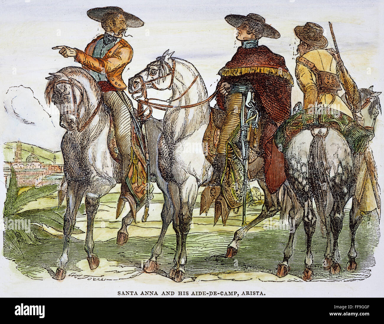 MEXICO: SANTA ANNA, 1843. /nMexican general and political leader ...