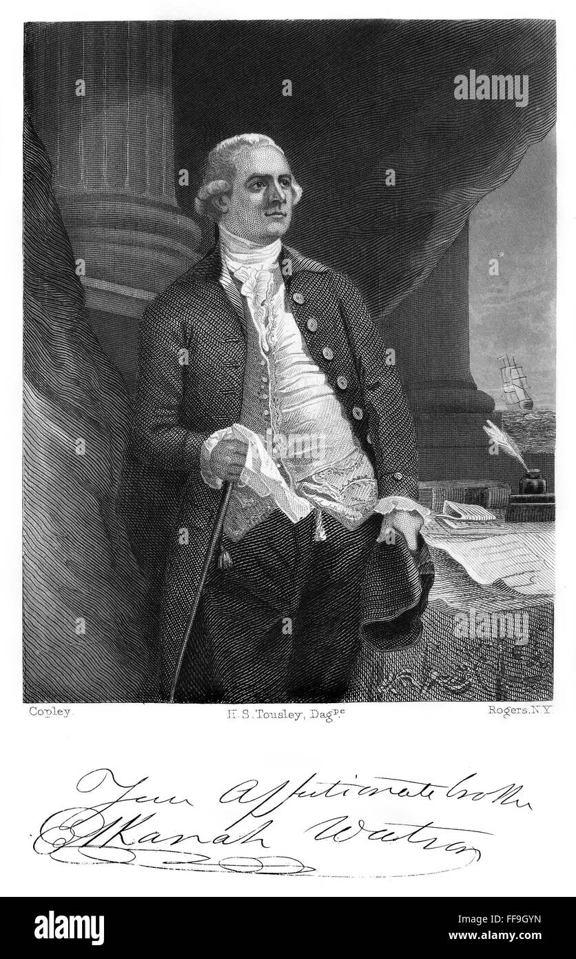 ELKANAH WATSON (1758-1842). /nAmerican merchant, canal promoter ...