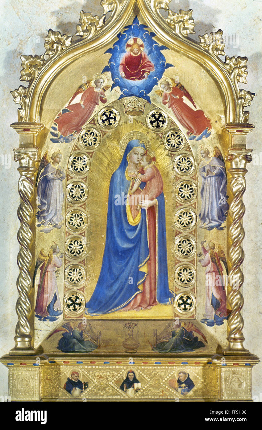 ANGELICO: MADONNA. /nBeato Angelico: Madonna of the Star. Panel Stock ...